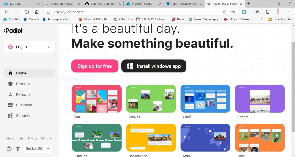 Friday (yay!) 1/22/21: Uploading to Padlet and Survey – Summit High ...