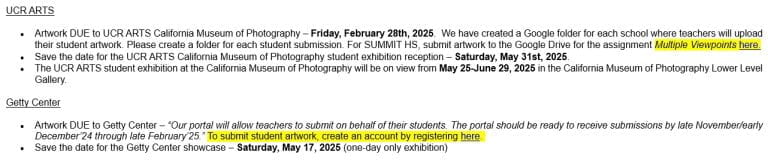 Advanced Photo Assignments